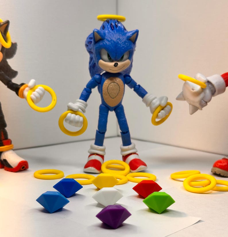 Sonic Rings | Sonic the Hedgehog | Toys | 3D Printed - Etsy