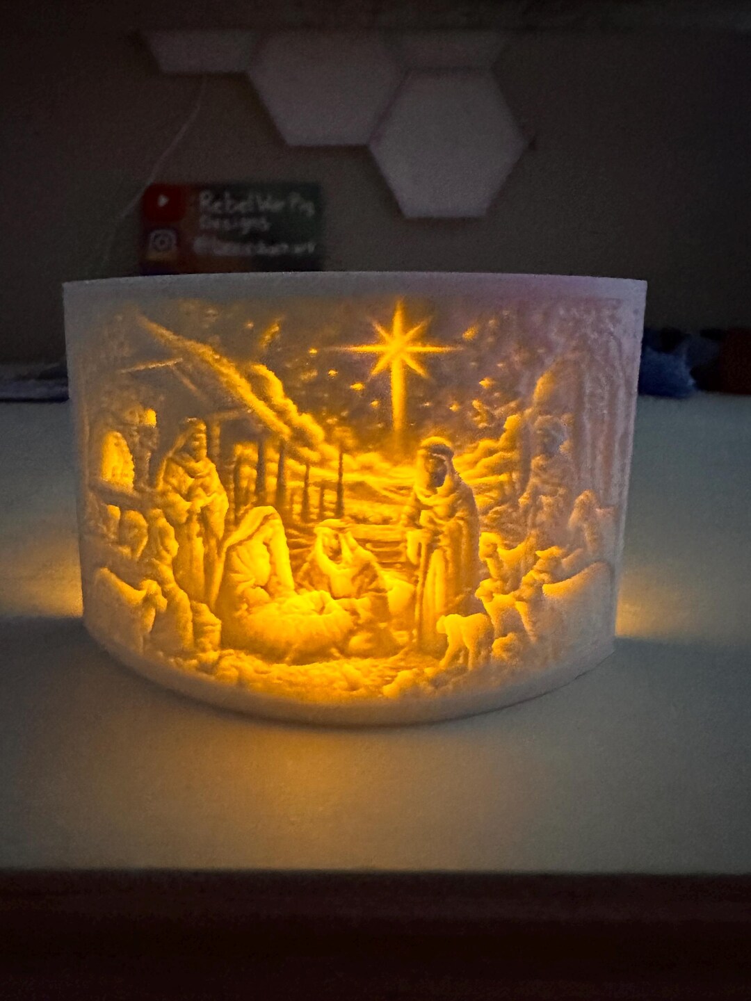 3D Printed Tea Light Nativity Scene Christ Christmas - Etsy
