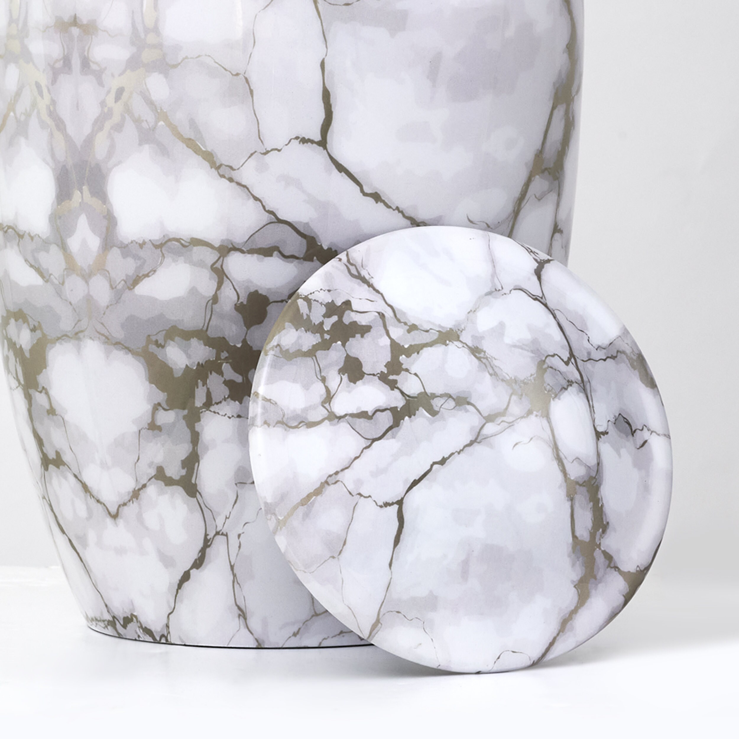 RESTAALL Darby Stone Finish Aluminum Ashes Urn. Cremation Urns for ...