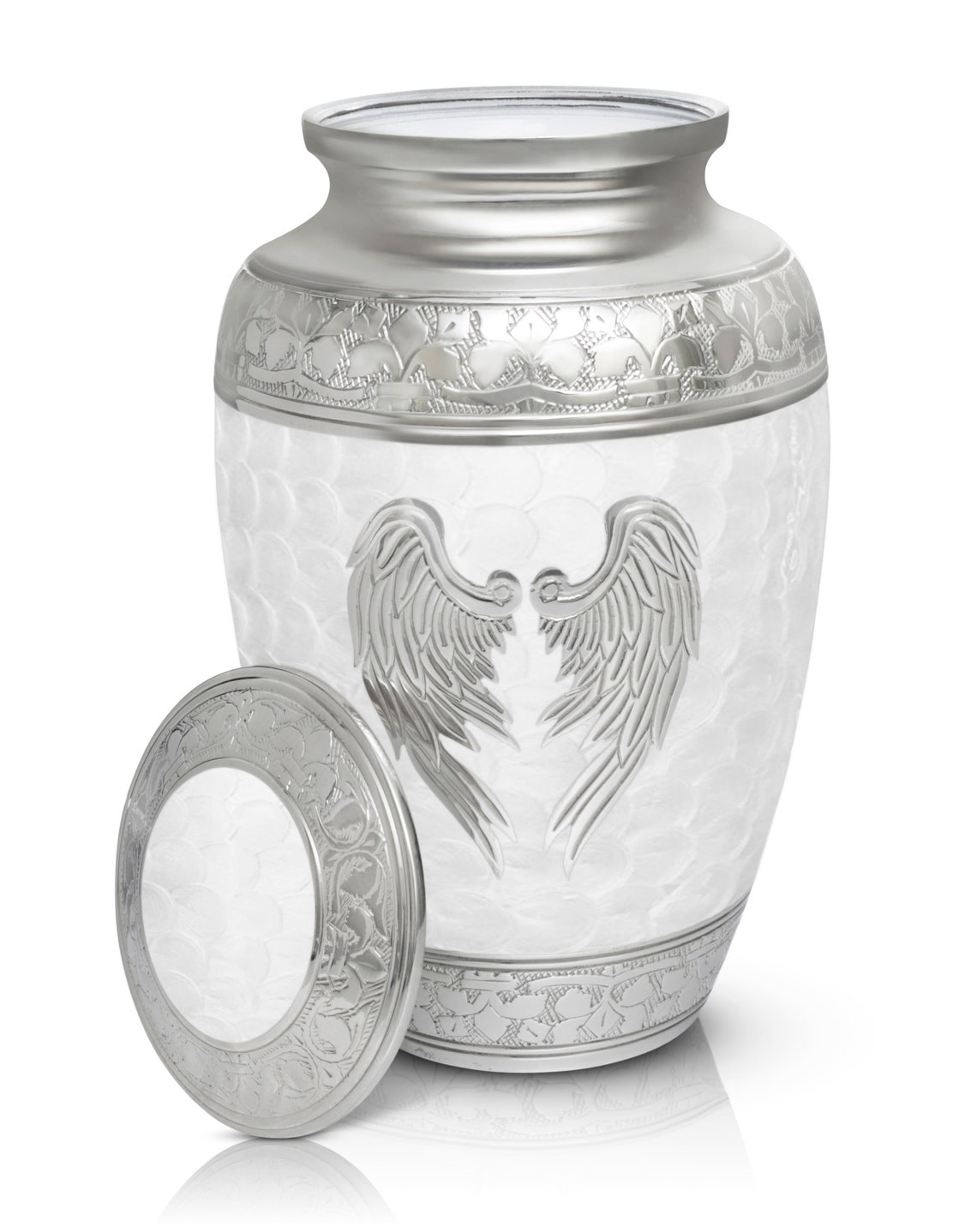 Angel Wings Urn. White Cremation urns for Human Ashes Adult | Etsy