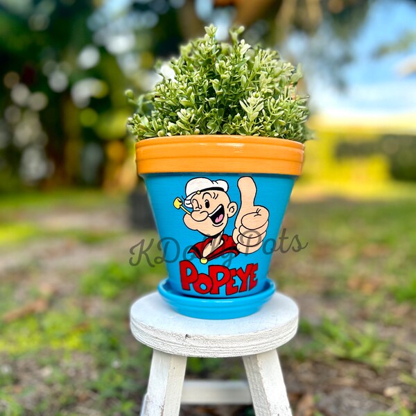 Painted Flower Pots - Etsy