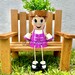 Girl Flower Pot People/clay Pot People/plant Pot/pot Person/painted Pot ...