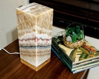 Natural Stone Lamps - Etsy