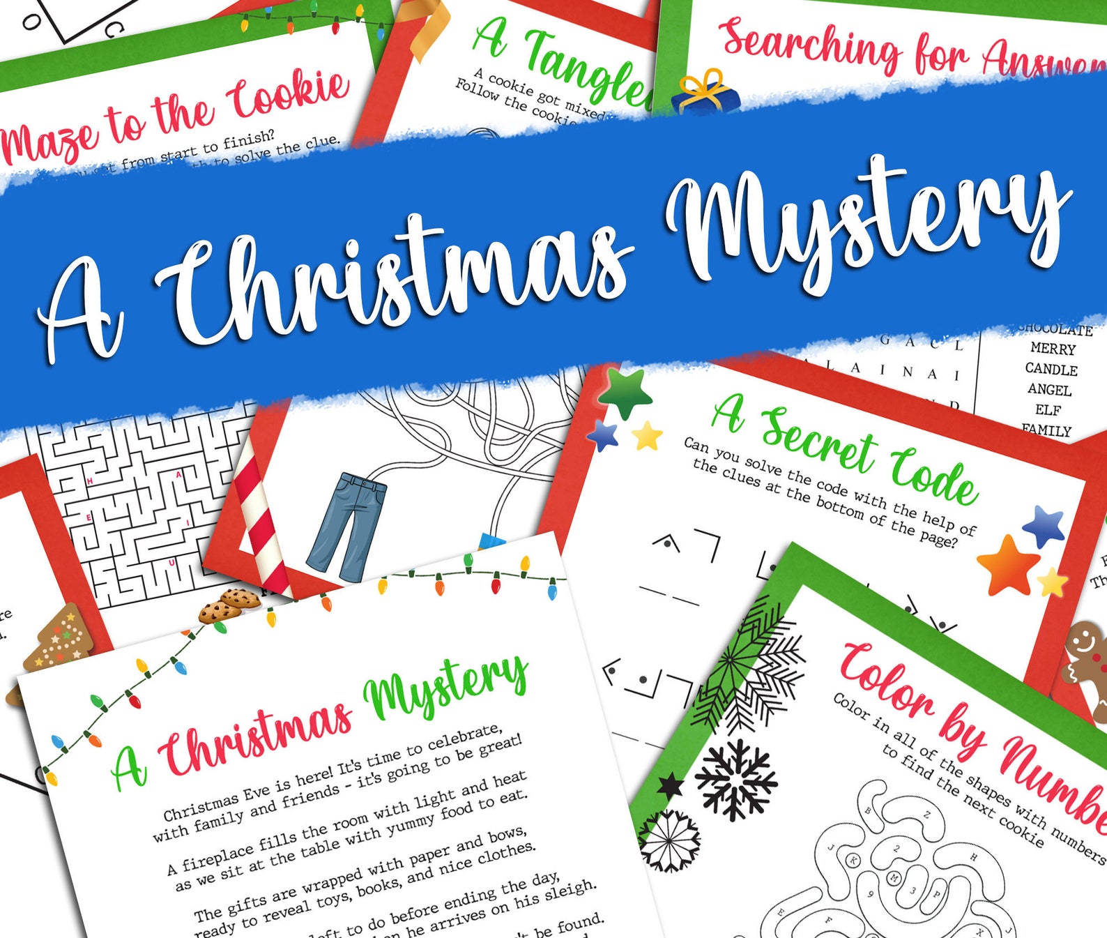 Christmas Mystery Scavenger Hunt Puzzle Treasure Hunt With 10 Etsy christmas-mystery-scavenger-hunt-puzzle-treasure-hunt-with-10-etsy
