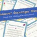 Passover Scavenger Hunt Puzzle. Treasure Hunt With 10 Puzzles & Clues ...