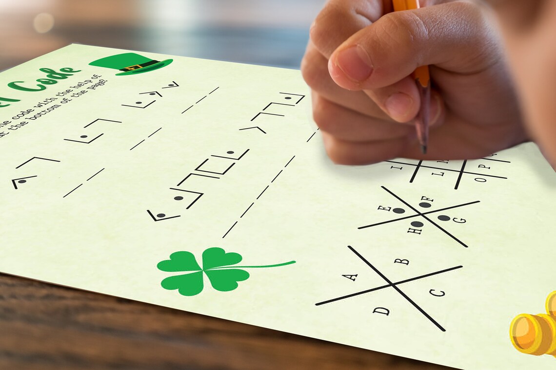 St. Patrick's Day Scavenger Hunt Puzzle. Treasure Hunt With 10 Puzzles ...