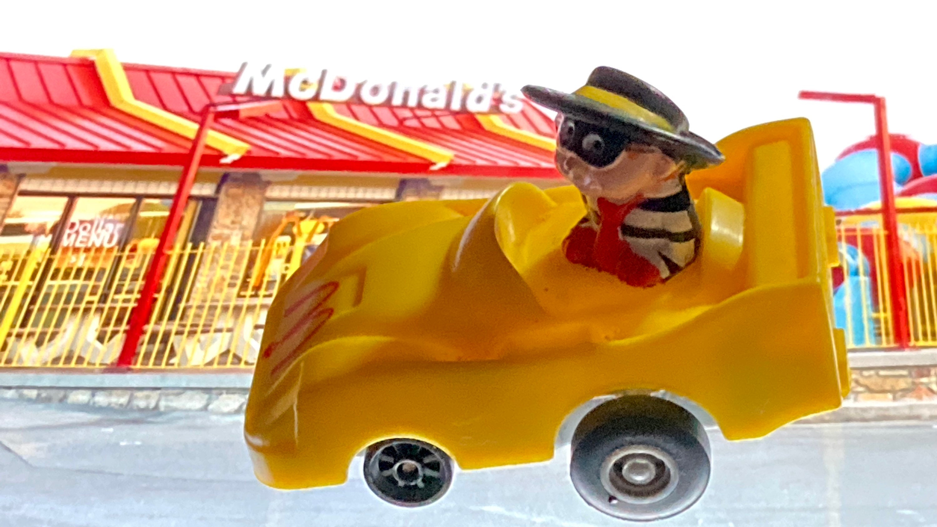 1988 Advertisement Mascot-turbo Macs- Pull and Go Toy- Hamburglar ...