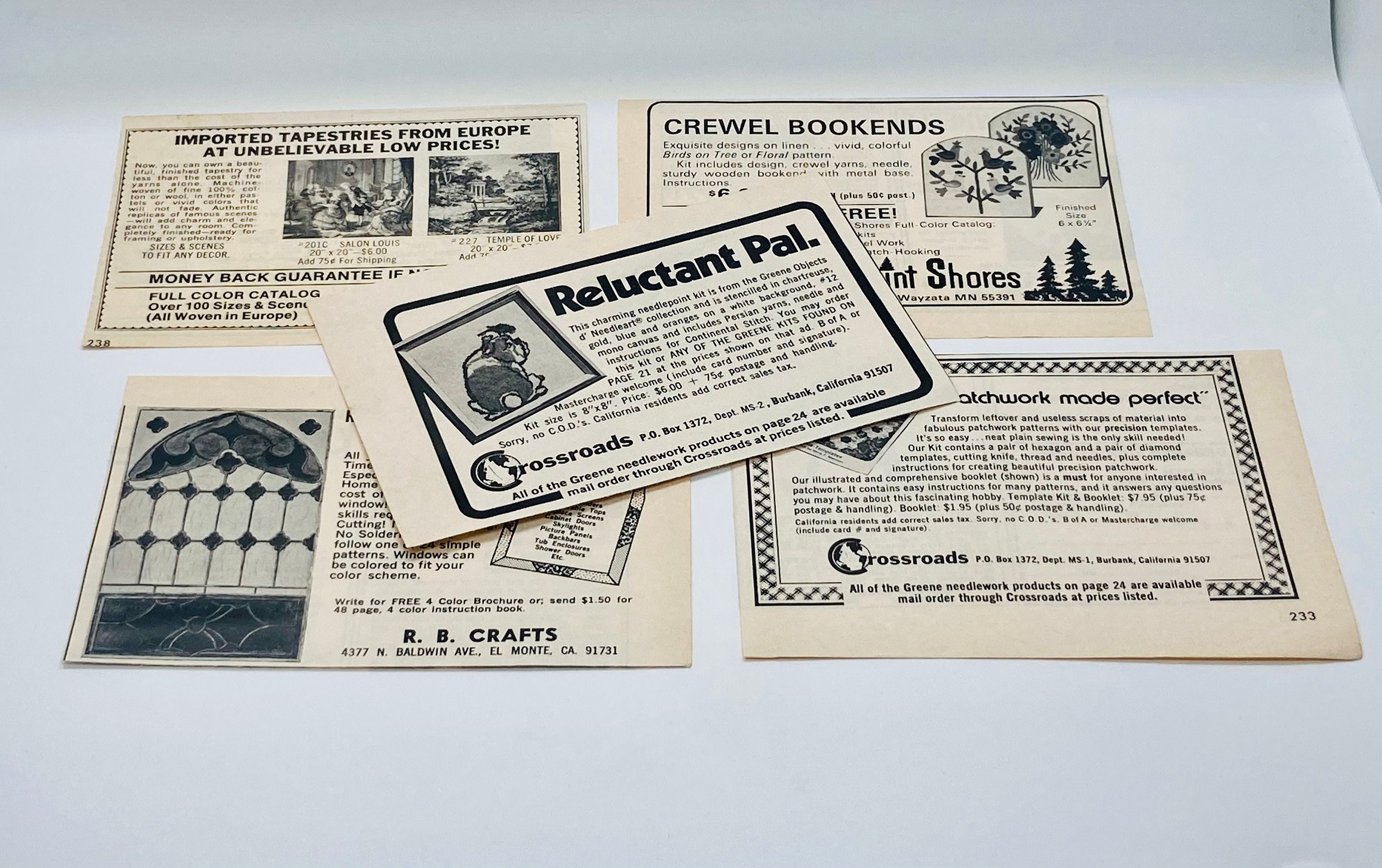 Vintage Magazine Print Ad’s Original Paper Cut Outs - Etsy Canada