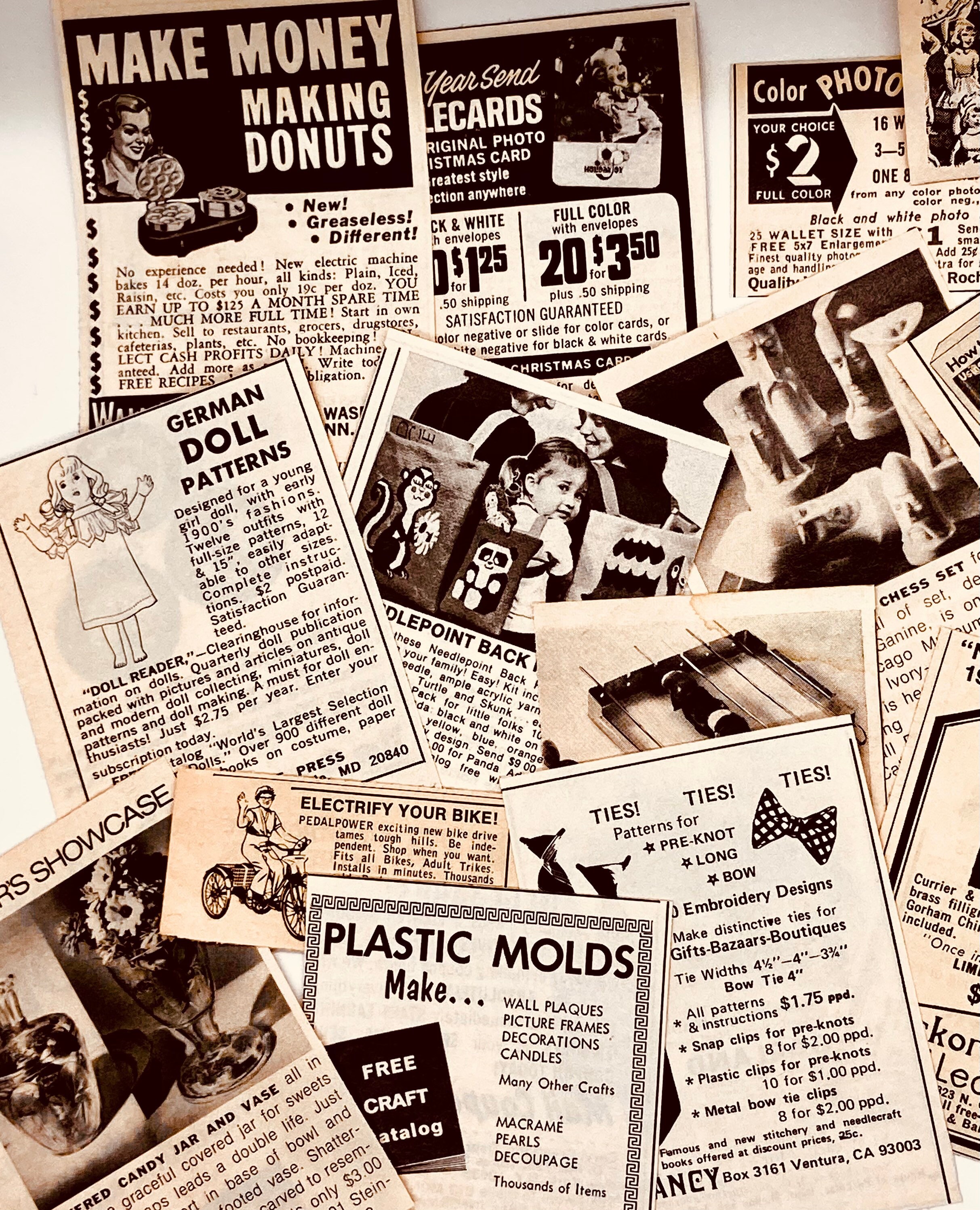 Vintage Magazine Print Ad’s Original Paper Cut Outs - Etsy Canada