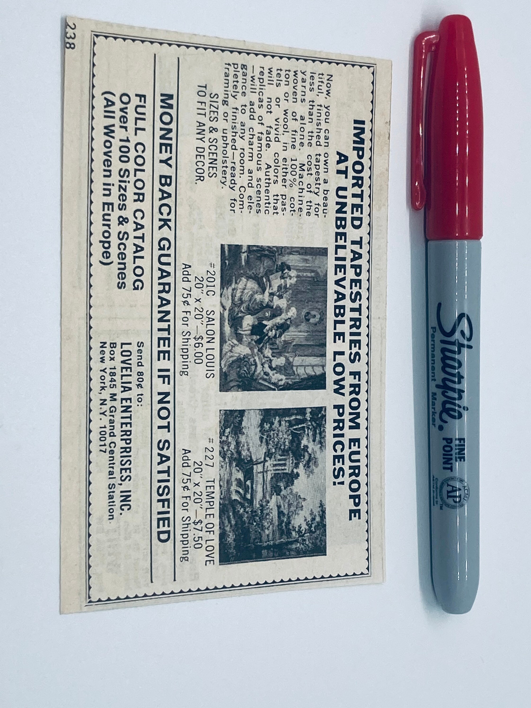 Vintage Magazine Print Ad’s Original Paper Cut Outs - Etsy Canada