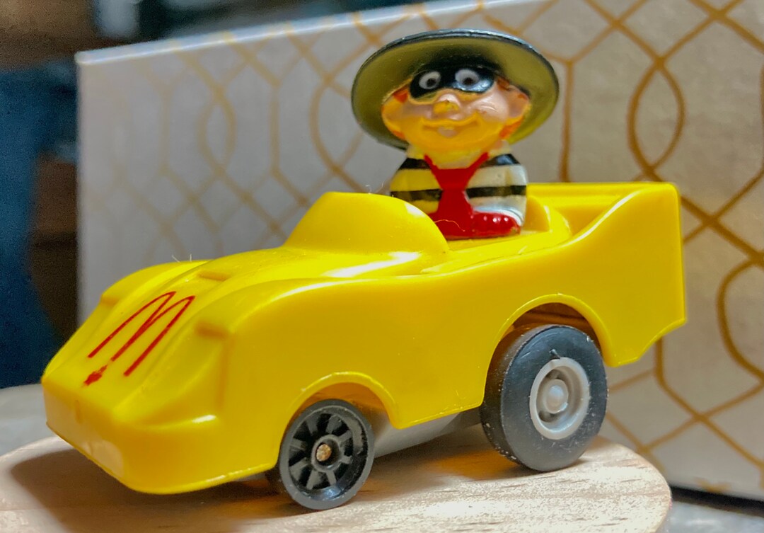 1988 Advertisement Mascot-turbo Macs- Pull and Go Toy- Hamburglar ...