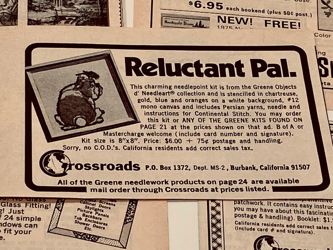 Vintage Magazine Print Ad’s Original Paper Cut Outs - Etsy