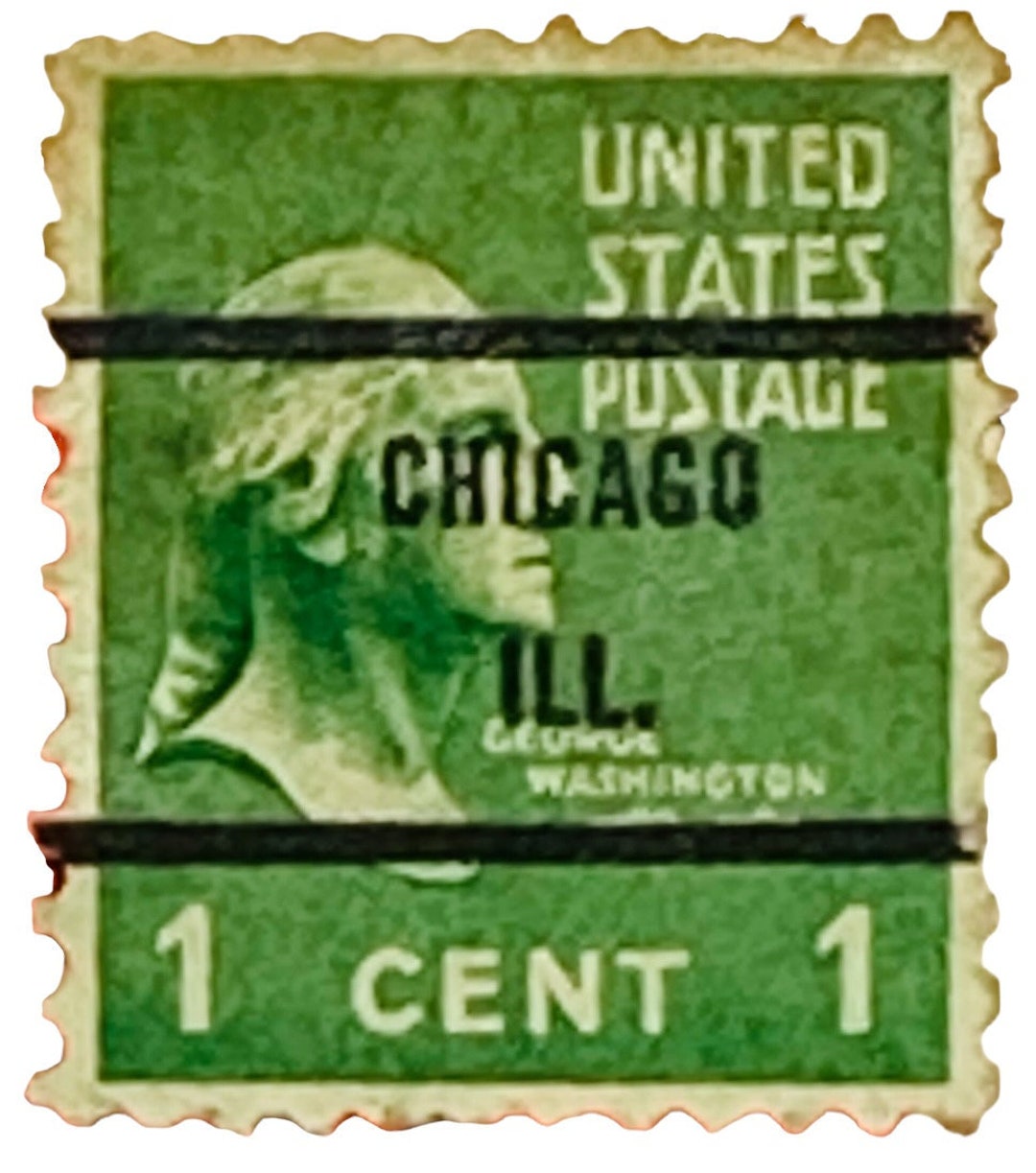 Rare 1 Cent George Washington Precanceled Stamp Ungraded - Etsy