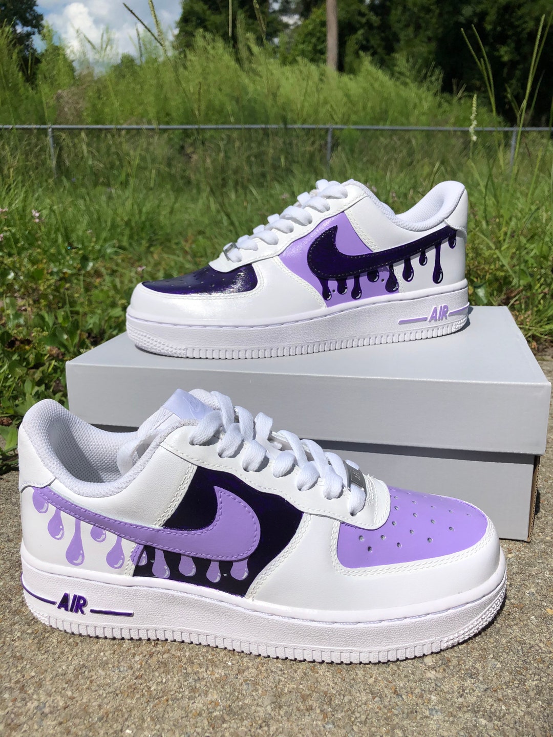 CUSTOM Drip Nike Air Force Ones - Etsy