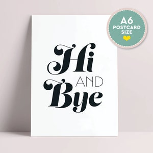 Printable Quote | Hello Goodbye Wall Art | Typography Wall Art | Home ...