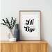 Printable Quote | Hello Goodbye Wall Art | Typography Wall Art | Home ...