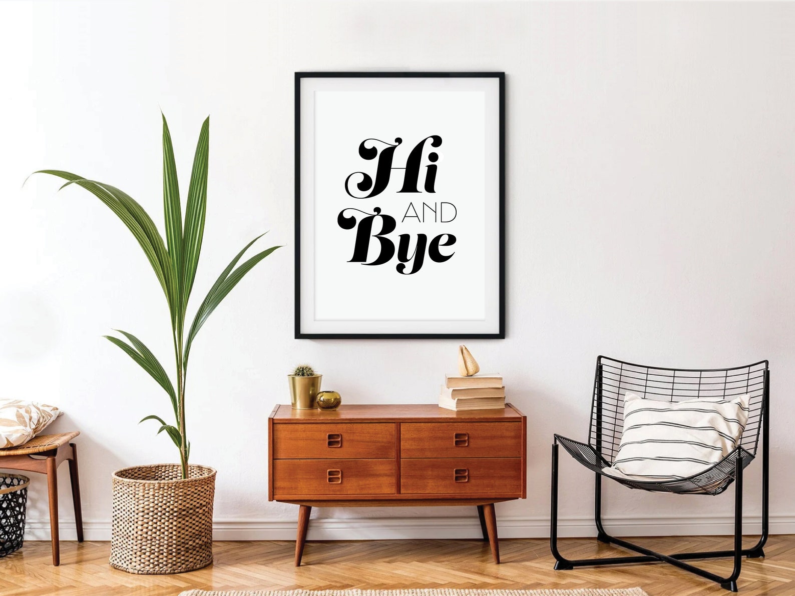 Printable Quote Hello Goodbye Wall Art Typography Wall Art - Etsy
