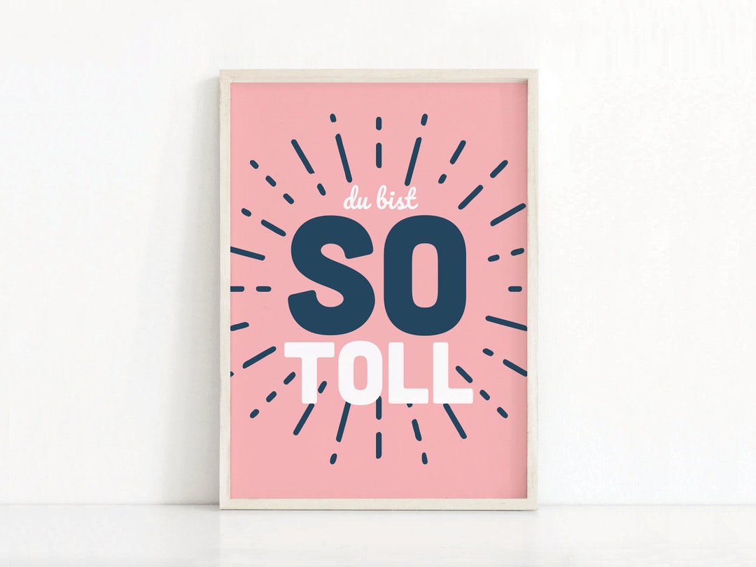 German Nursery Print | Kids Room Art Print | Printable Nursery Art ...