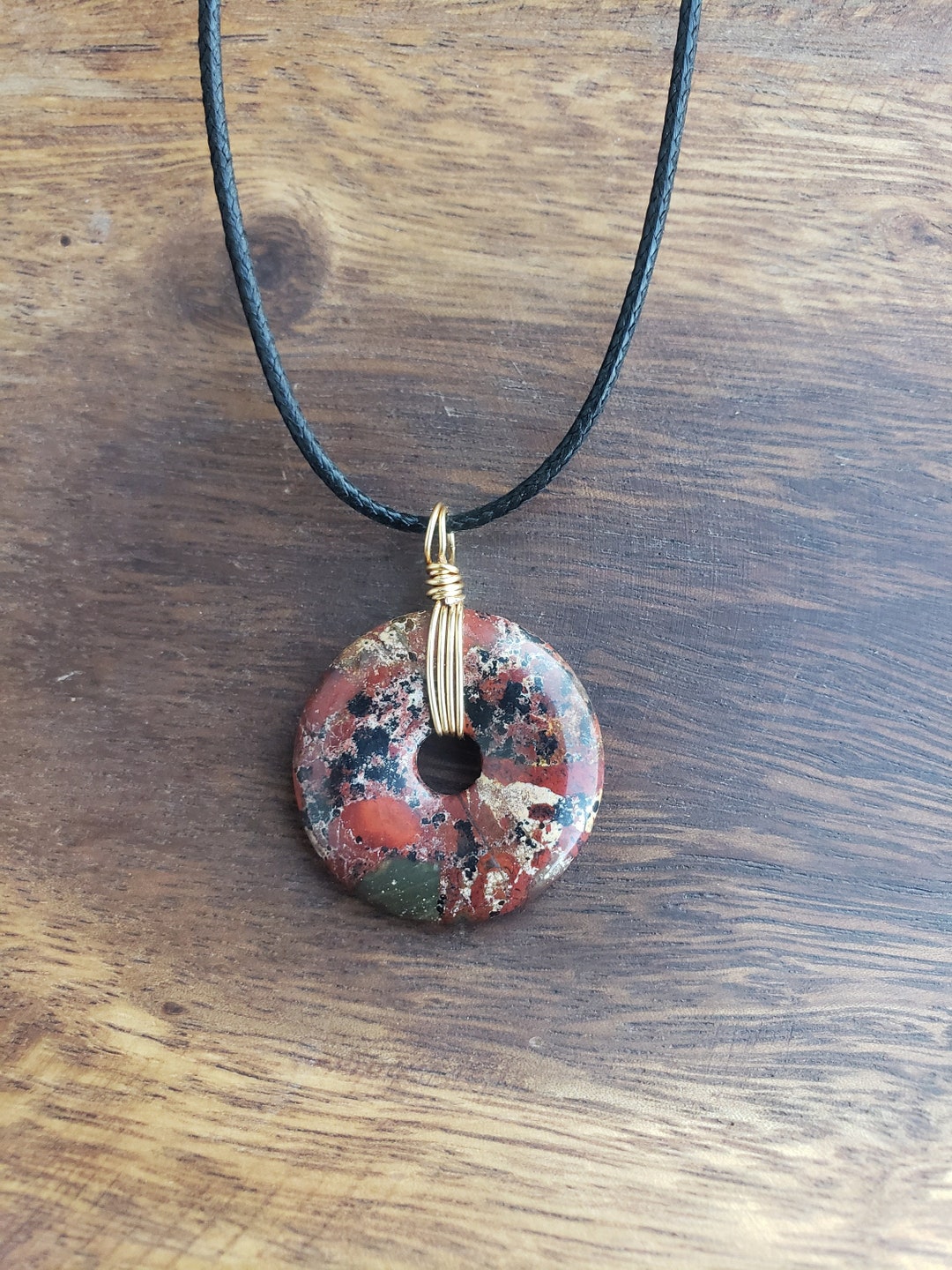 Brecciated Jasper Pi Stone Pendant - Etsy