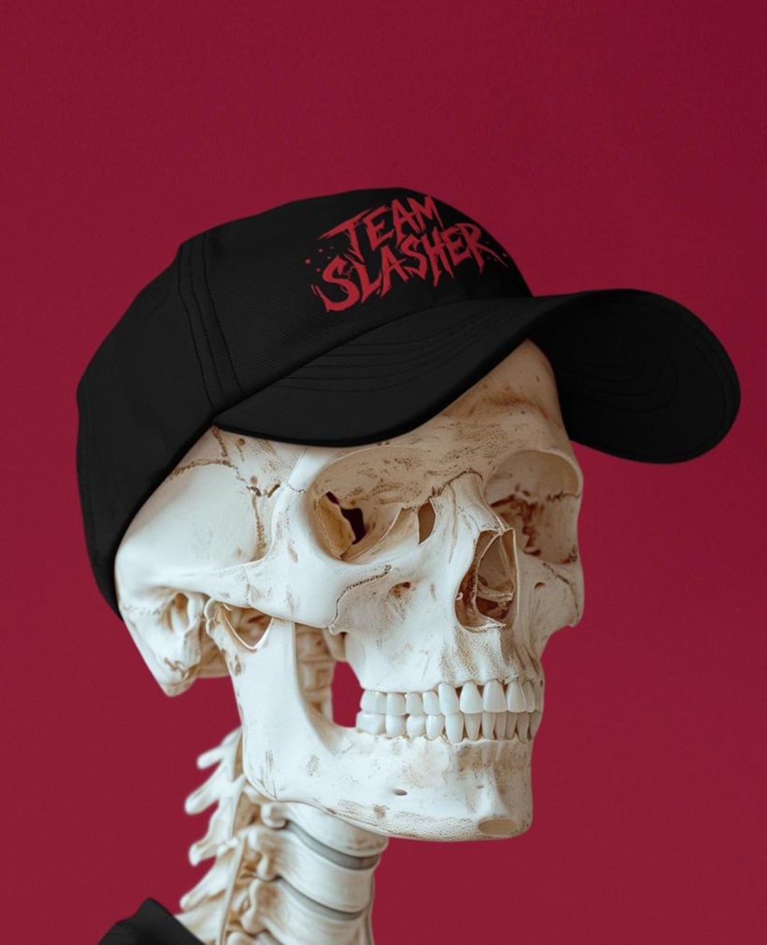 Team Slasher Embroidered Snapback Hat - Gothic Horror Movie Cap - Etsy