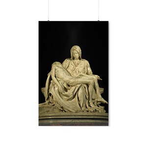 Michelangelo Pietà Poster - Classical Sculpture Art Print for Elegant ...
