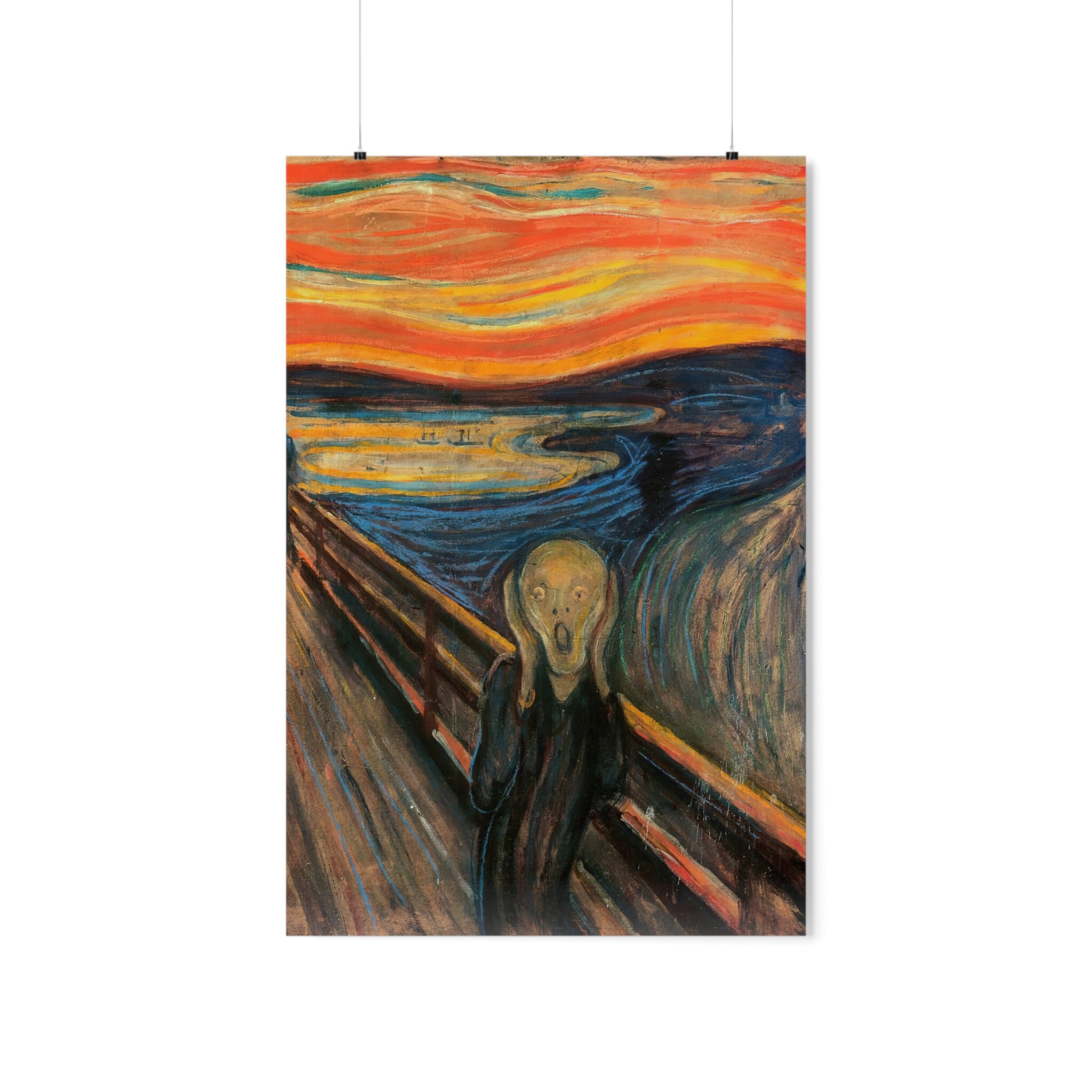 Edvard Munch the Scream Poster - Iconic Expressionist Art Print for ...