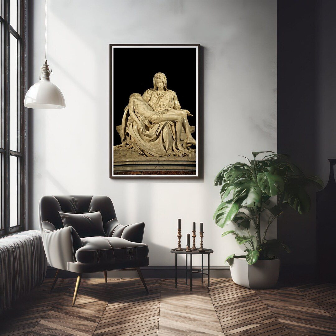 Pieta' de Michel-Ange Fine Art Matte Poster Print pour les passionnés ...