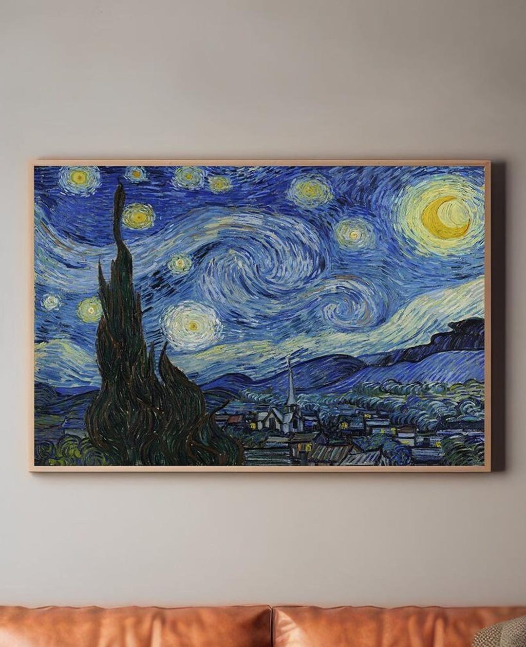 Van Gogh Starry Night Poster - Iconic Impressionist Wall Art Print for ...