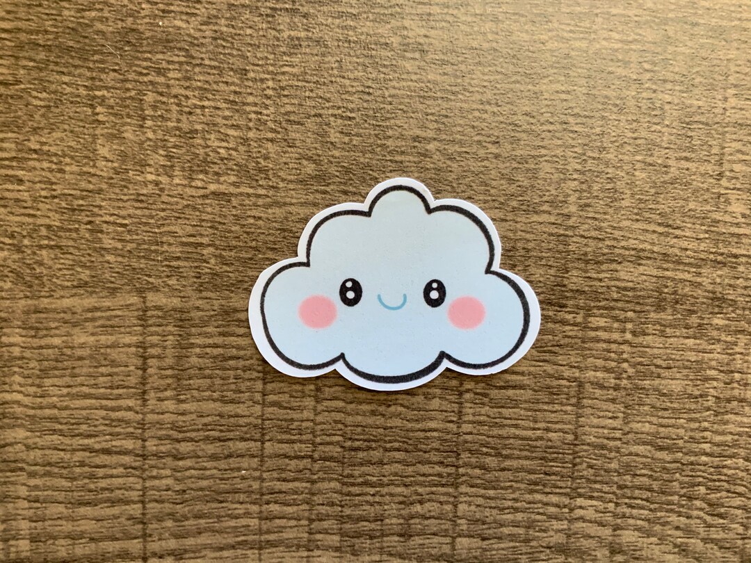 Cloud Sticker for Laptop, Water Bottle, Skateboard, Cell Phone Case - Etsy