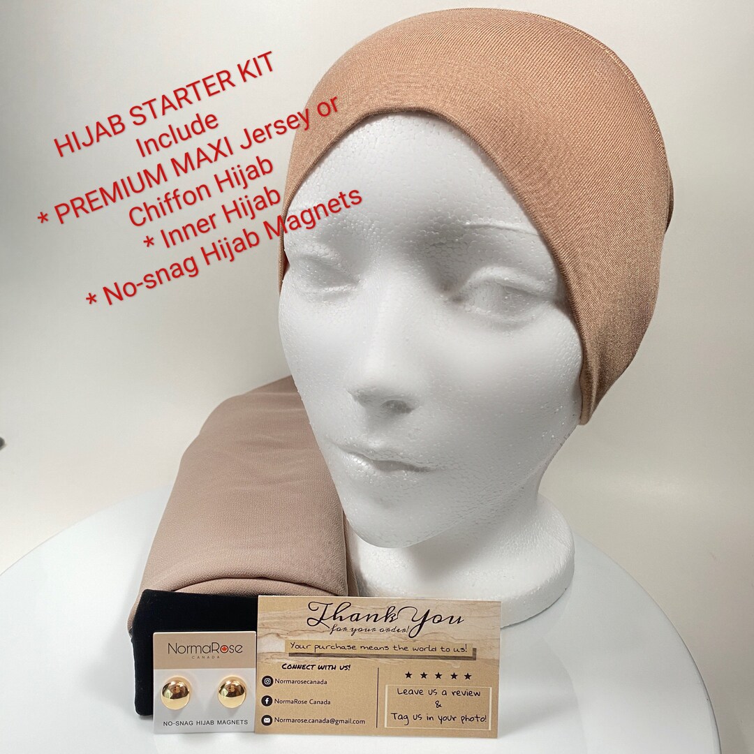 Hijab Starter Pack, Hijab Combo, Premium Jersey Hijab, Premium Chiffon ...