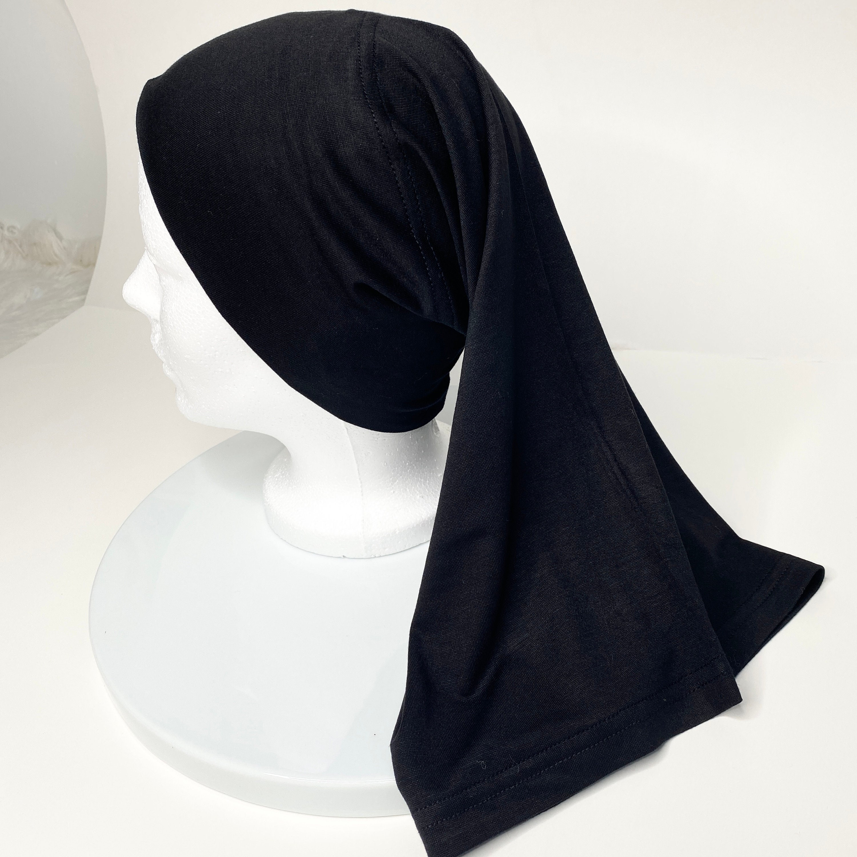 Premium Jersey Hijab Inner Cap, Women Underscarf, Underscarves, Scarf ...