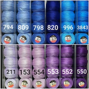 DMC Pearl Cotton Balls Size 12: Embroidery Thread, Choose Your Colors ...