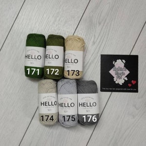 Hello Dk 100% Cotton Amigurumi/punch Needle Yarn, Crochet Yarn, Soft ...