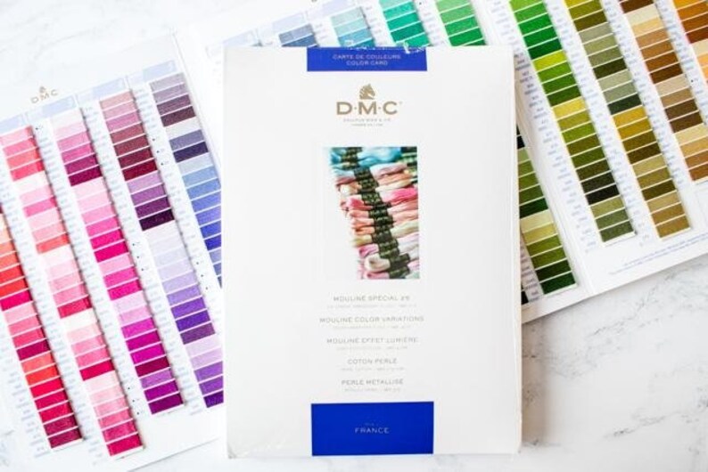 DMC Colour Cart With Thread Samples DMC Thread Color Card - Etsy