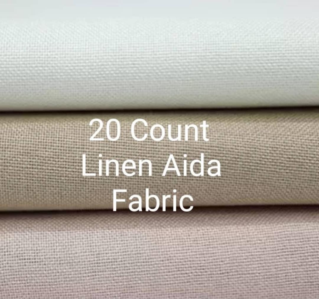 Soft Linen Aida Fabric 20 Count: Cross Stitch, Embroidery, Needlepoint ...