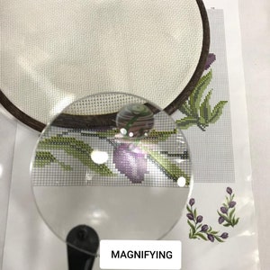 DMC Mini Magnifying Glass to Clip, Magnifier for Cross Stitch ...