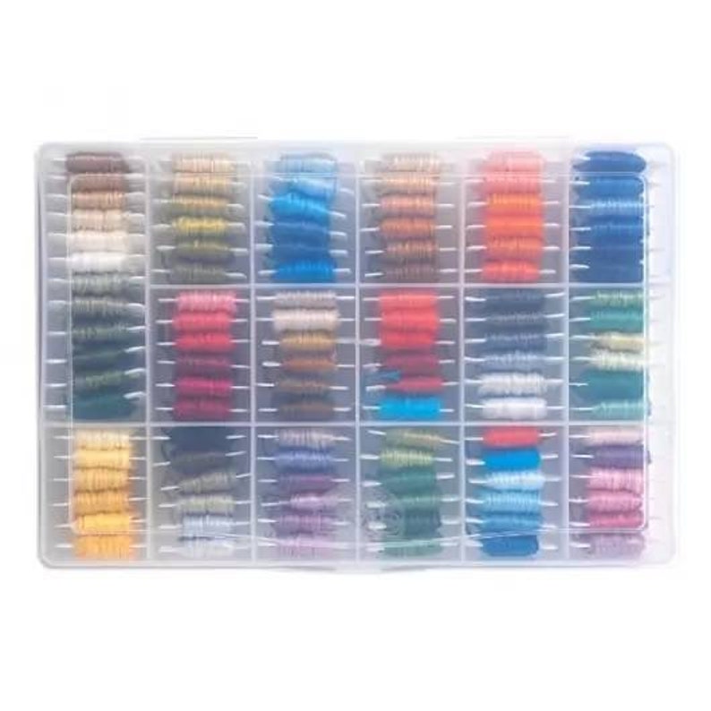 DMC Storage Box for Floss Embroidery Thread Bobbins 50 Free | Etsy