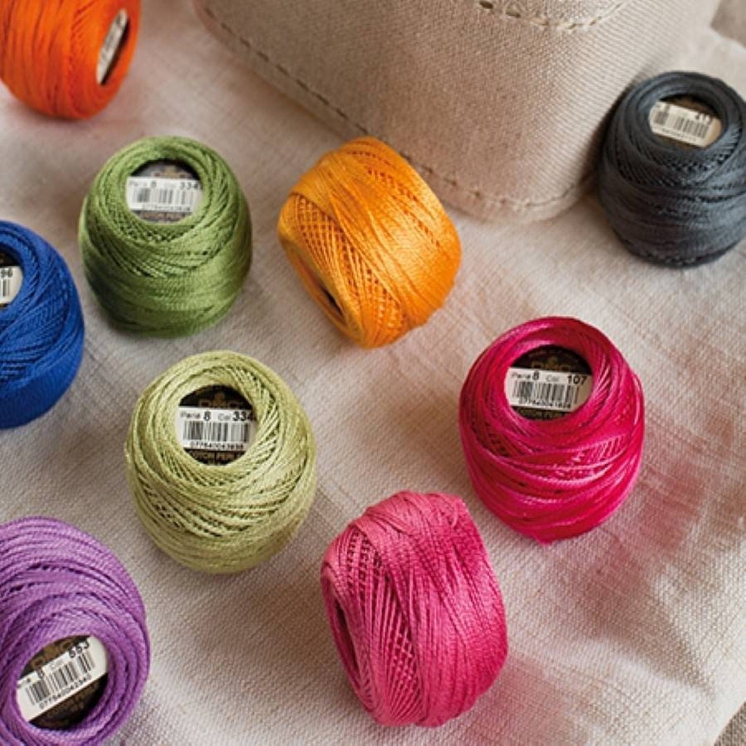 DMC Pearl Cotton Balls Size 12: Embroidery Thread, Choose Your Colors ...