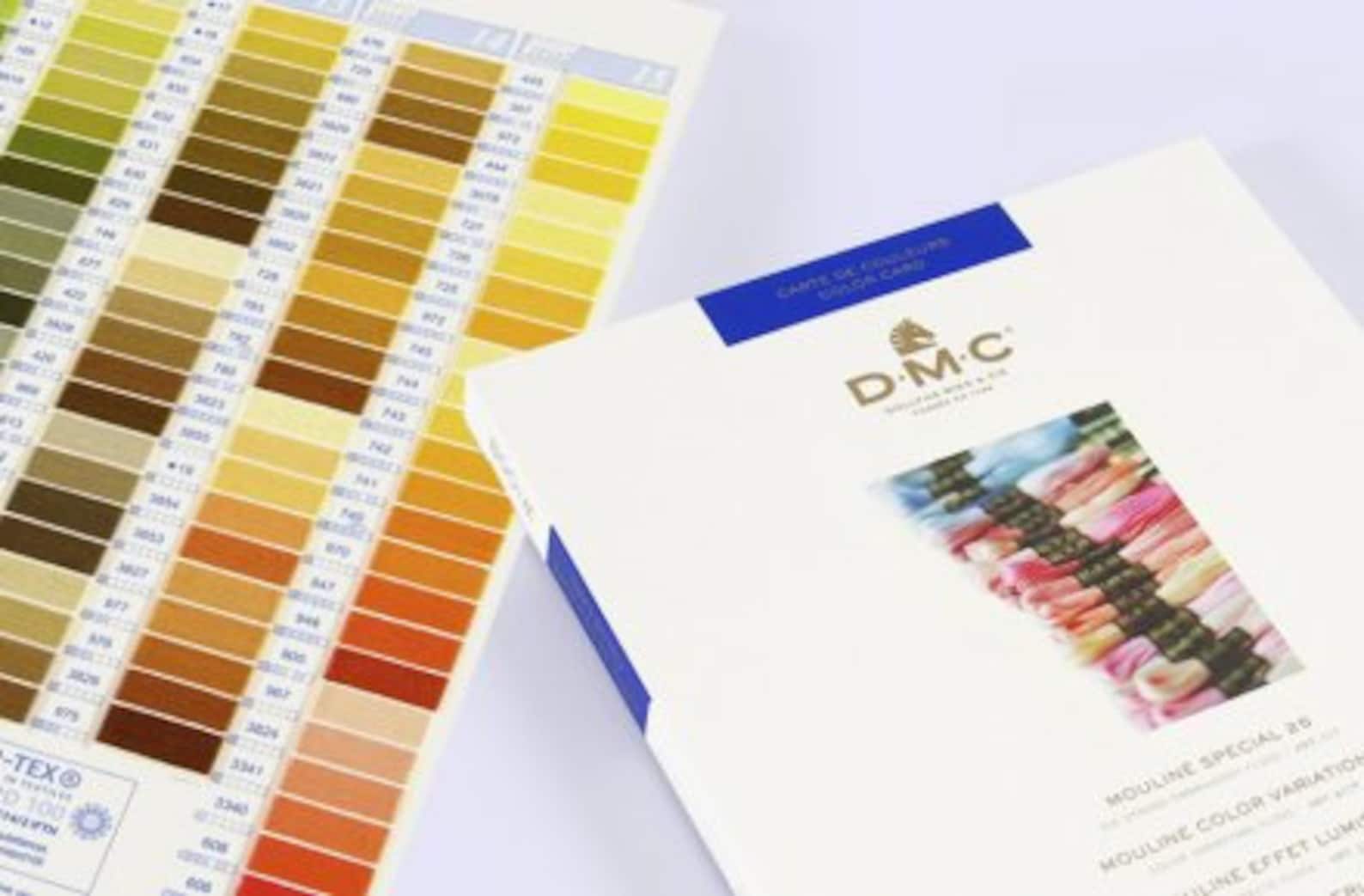 DMC Colour Cart With Thread Samples DMC Thread Color Card - Etsy