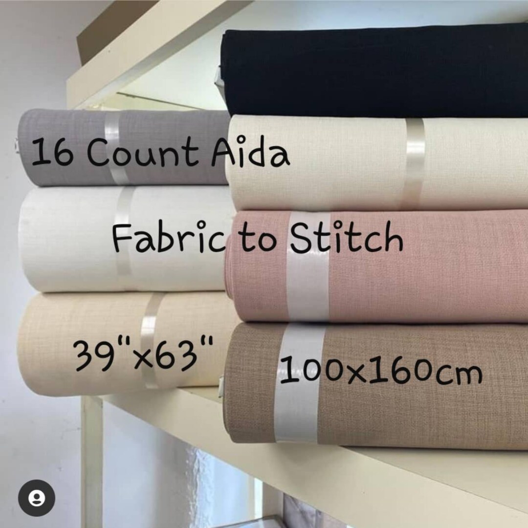 16 Count Soft Linen Aida, Fabric to Stitch, Cross Stitch Cloth ...