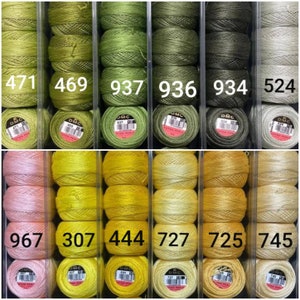 DMC Pearl Cotton Balls Size 12: Embroidery Thread, Choose Your Colors ...