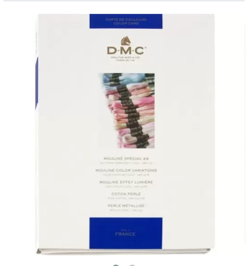 DMC Colour Cart With Thread Samples DMC Thread Color Card - Etsy