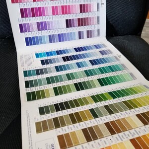 DMC Colour Cart With Thread Samples, DMC Thread Color Card, Floss Color ...