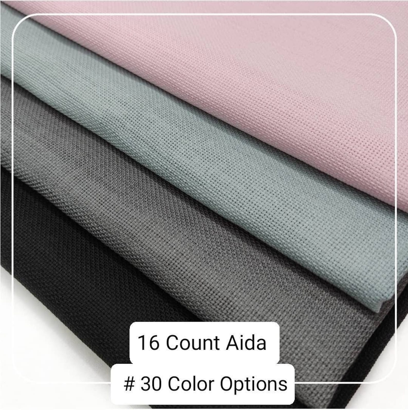 Soft Cross Stitch Fabric 16ct Linen Look Aida Cloth to - Etsy UK