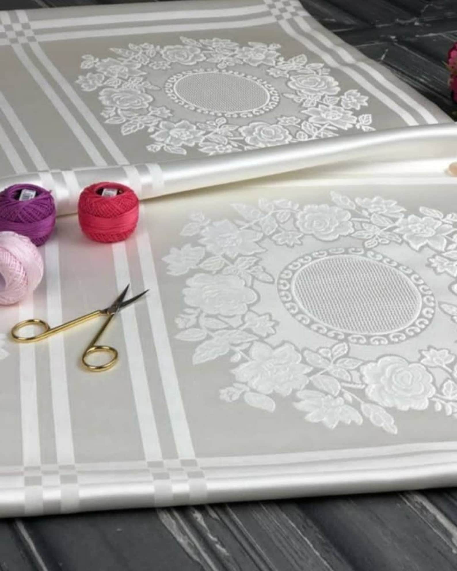 Aida Cloth Table Cover: Stain Resistant Cross Stitch Fabric - Etsy