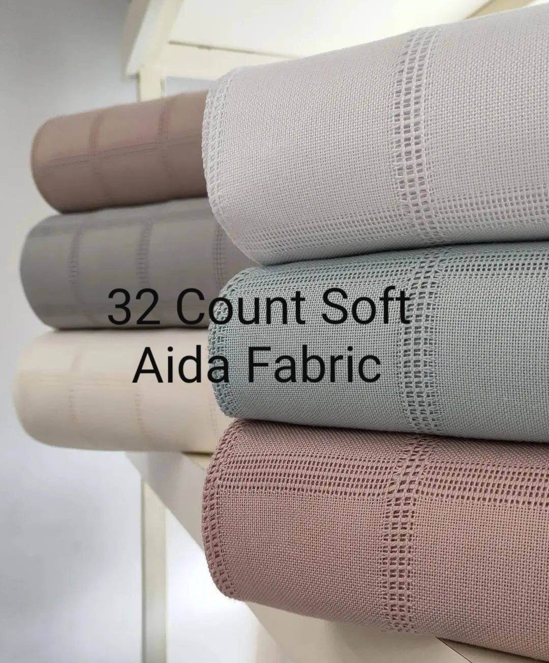 32 Count Aida Fabric: Soft Cross Stitch & Embroidery Cloth - Etsy