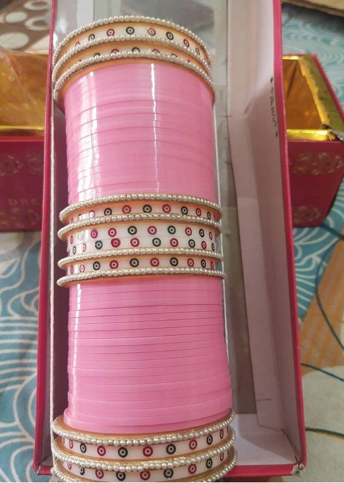 Pink Designer Chuda Bridal Punjabi Choora Fashion Jewellery | Etsy