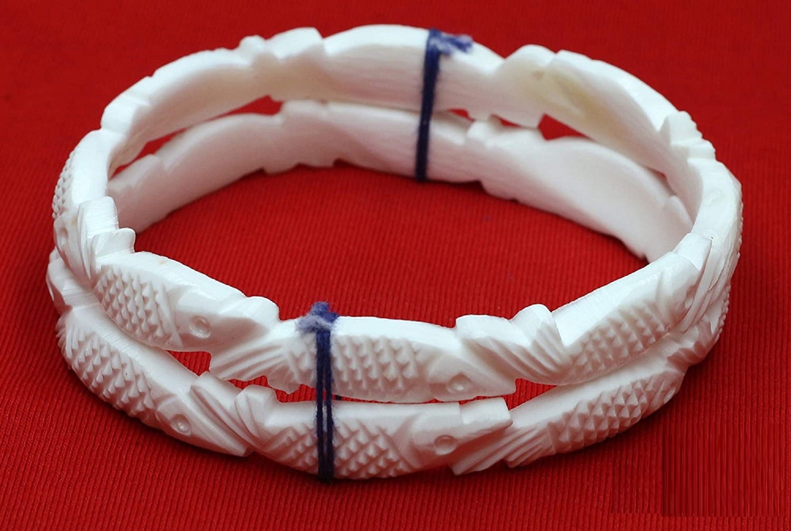 Bengali White Conch Shell Bangle Shankha Set of 2 Indian - Etsy