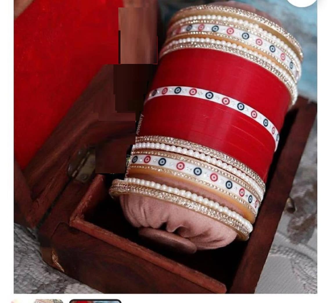 Wedding Bridal Chuda Red Designer Dulhan Chuda Fashion Punjabi | Etsy