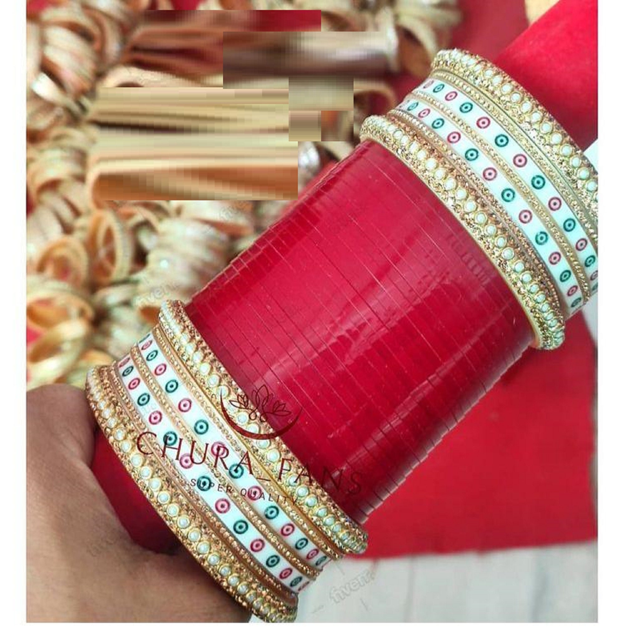 Wedding Bridal Chuda Red Chura Designer Chura Dulhan Chuda | Etsy